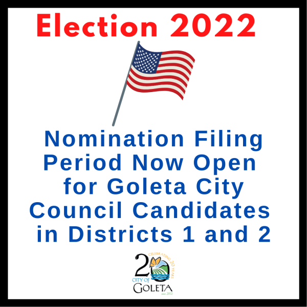 Goleta City Council Candidate Nomination Filing Period Open for ...