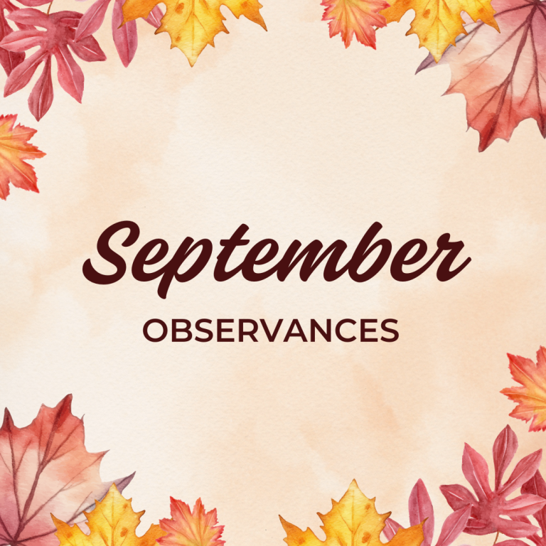 September Observances | The Monarch Press